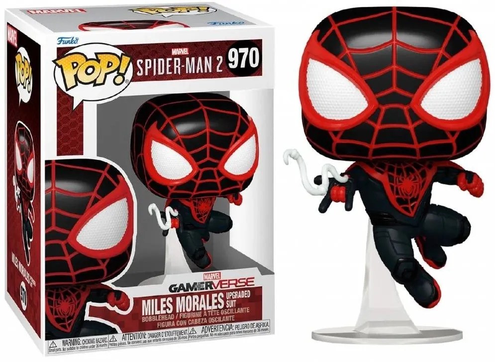 Funko pop! marvel spiderman 2 miles morales upgraded suit 970