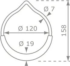 Smart4Play | Marimex Play Houpací kruhy -  kov | 11640322