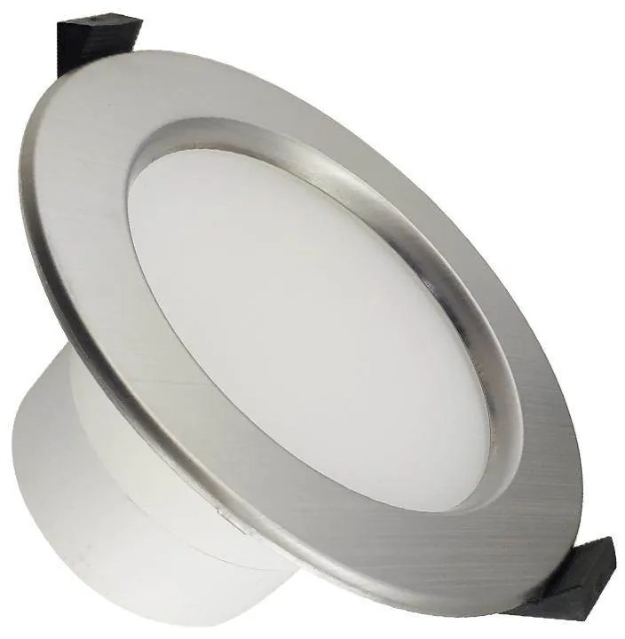 LED venkovní zápustné bodové svítidlo, 10W, kulaté, stříbrné, denní bílá Nedes LDL154/S