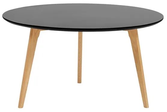 Jednoduchý černý odkládací stolek - TENNESSEE
