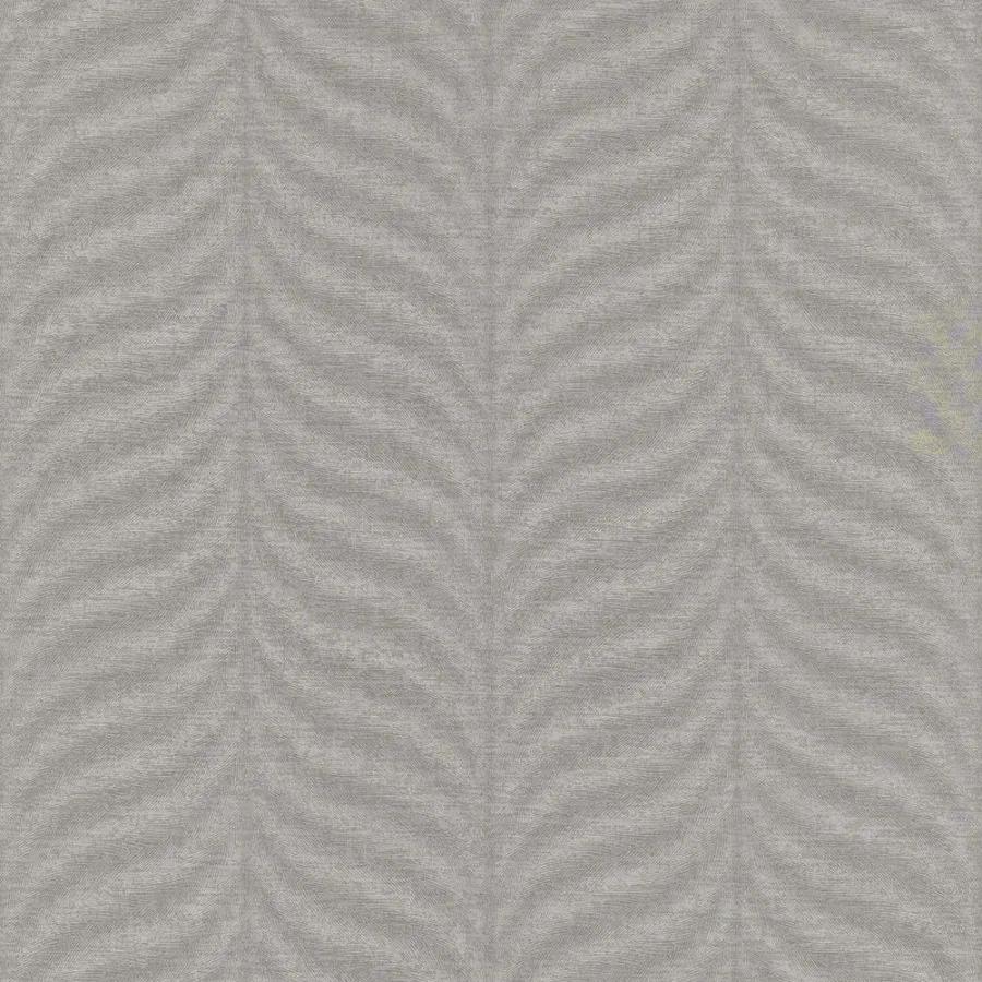 Šedo-hnědá vliesová tapeta | grafický vzor peříček EE1307 | Lepidlo zdarma