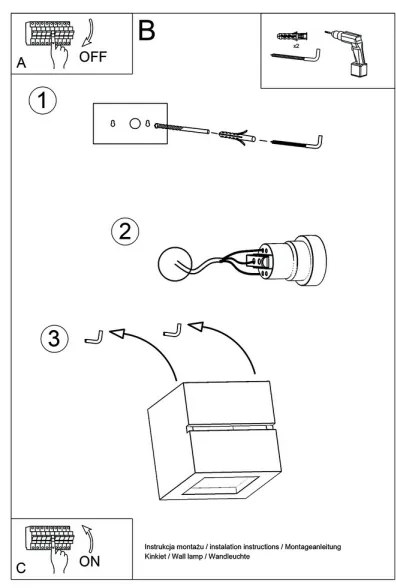 Sollux SL.0230 - Nástěnné svítidlo LEO LINE 1xE27/60W/230V bílá