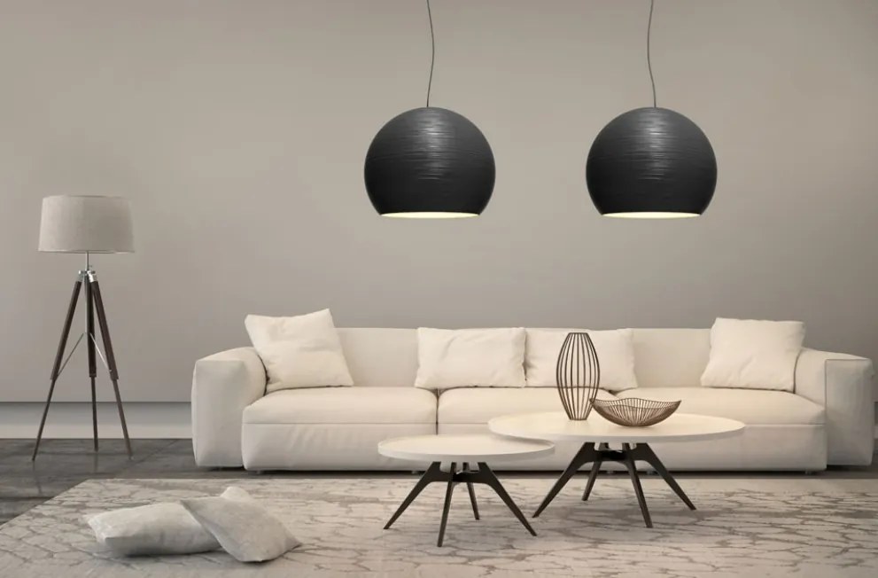 Doxis Globe 500 Textured, závěsné designové led svítidlo Barva: Bílá matná, Chromatičnost: 3000K