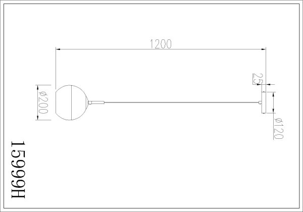 Globo 15999H - Lustr na lanku RAGUSA 1xE27/60W/230V pr. 20 cm