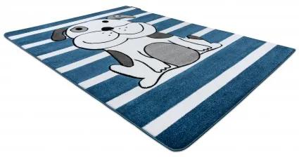koberec PETIT ŠTĚNĚ modrý velikost 120x170 cm | krásné koberce cz