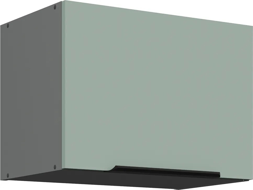 ARIA sa | horní skříňka 50 GU-36 1F výklopná | 50 cm | ANTI FINGERPRINT povrch | antracit/aquamarine