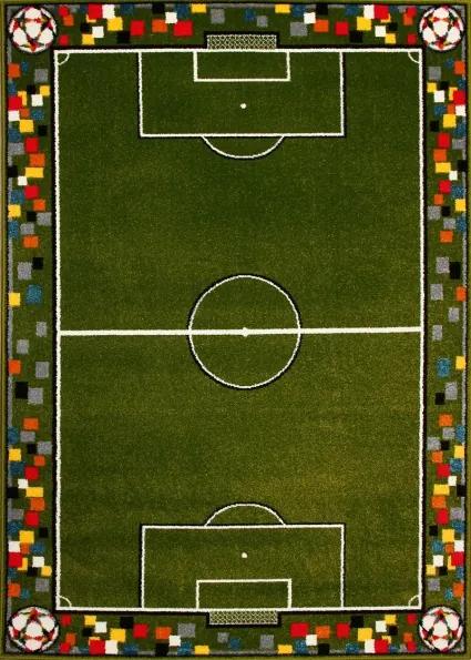 Balta Dětský koberec KOLIBRI 11118/130 Fotbalové hřiště zelený 200 x 300 |  BIANO