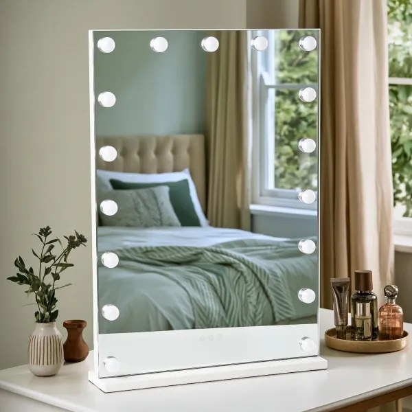 BRILAGI - LED Stmívatelné make-up zrcadlo HOLLYWOOD LED/15W/230V 55x77 cm bílá