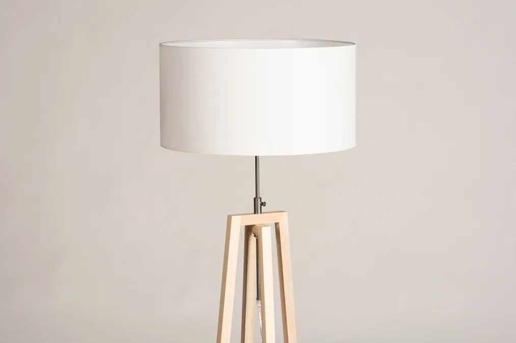 Stojací designová lampa Paola Bianco Maison and Natur Wood
