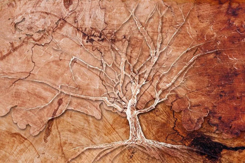 Samolepící tapeta koruna stromu - 450x300 cm
