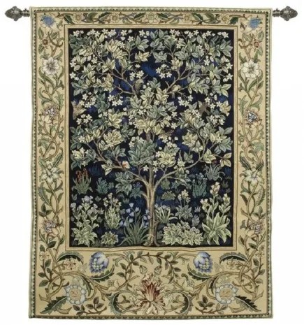 THE TREE OF LIFE TAPESTRY SAPPHIRE