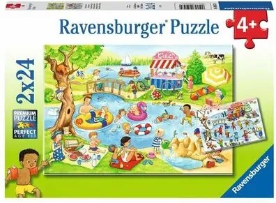 Ravensburger Zábava u jezera / 2x24 dílků / od 4 let