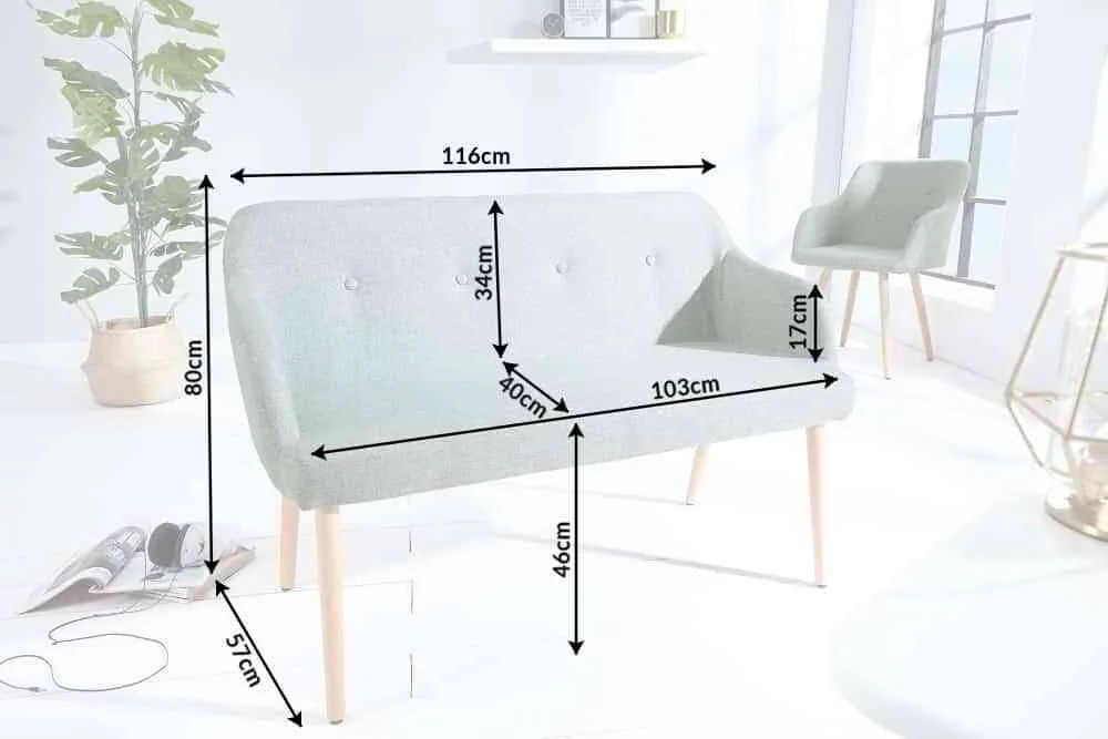 invicta interior Lavice Scandinavia Meisterstück buk, zelená 37928