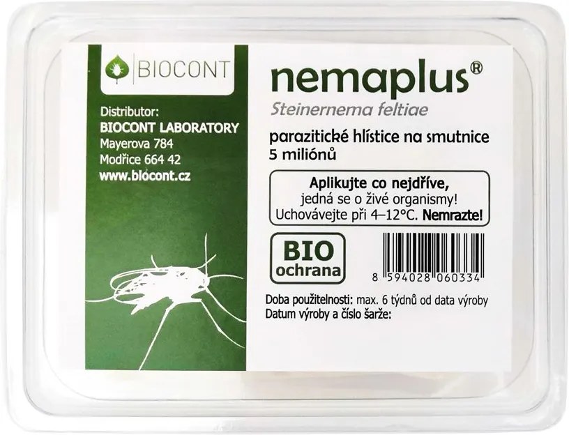Biocont Bio přípravek proti škůdcům Nemaplus, 5 mil. parazitických hlístic