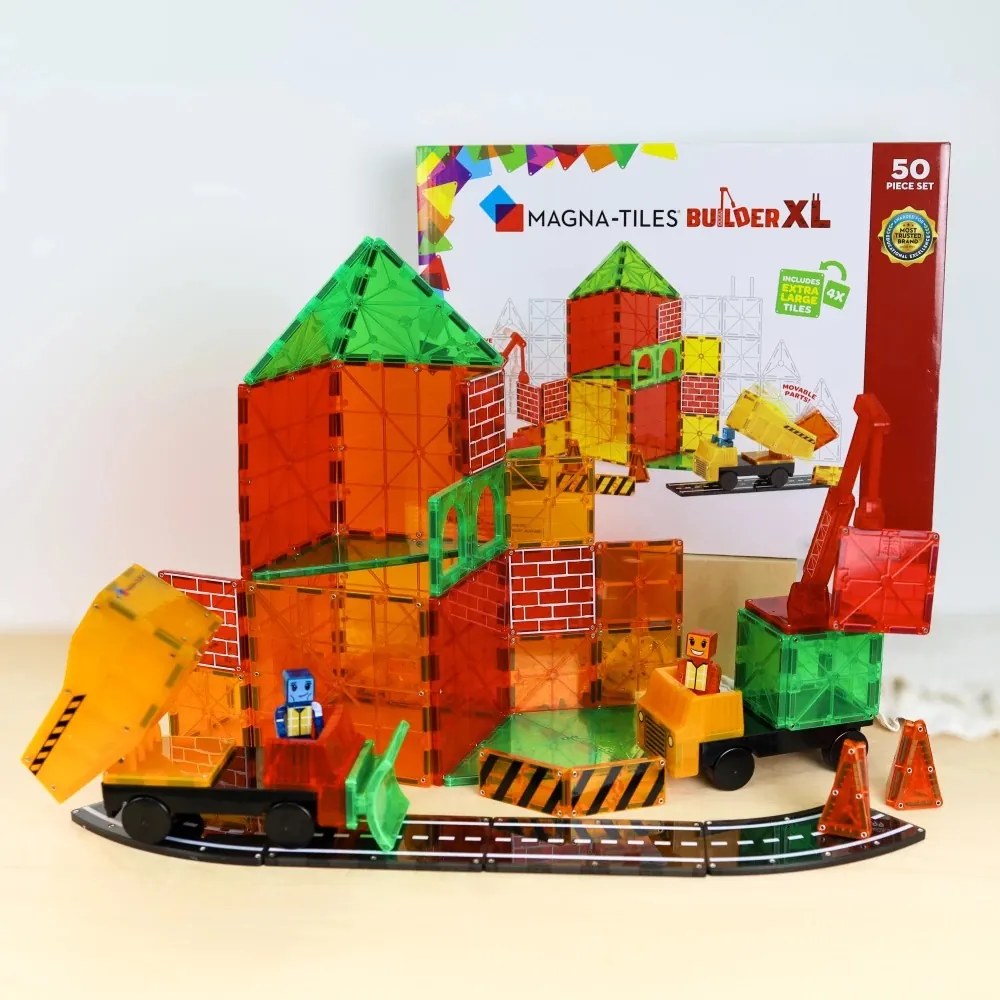 Magna-Tiles® Magnetická stavebnice Magna-Tiles Builder XL Trucks 50ks