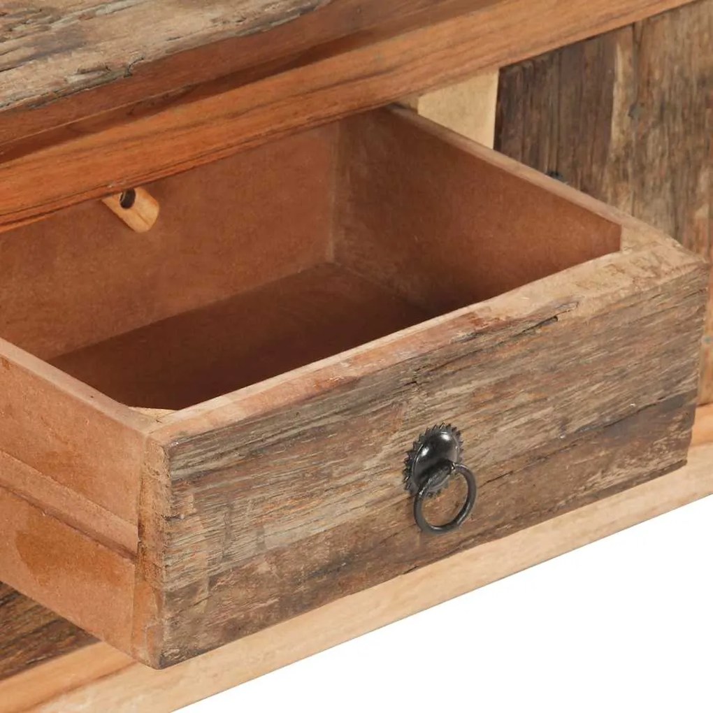 TV stolek 120 x 30 x 40 cm masivní akácie a recyklované dřevo 320380