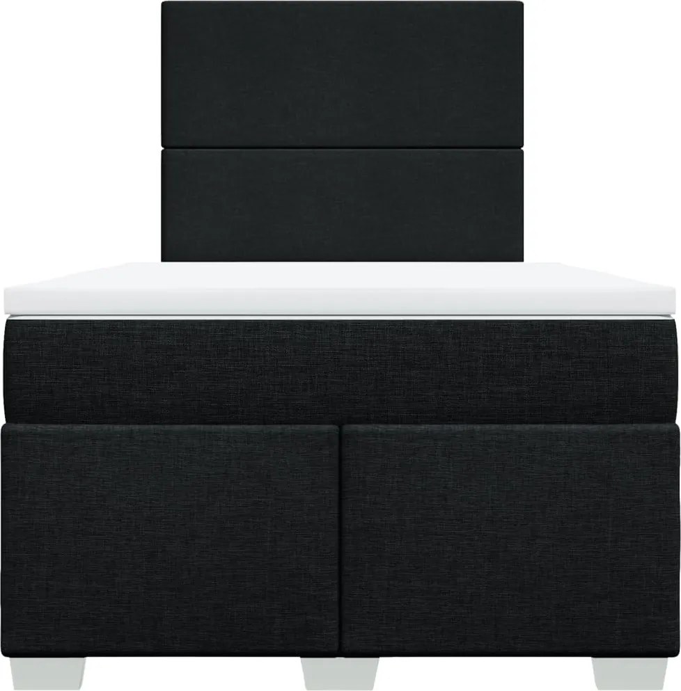 Box spring postel s matrací černá 120x190 cm textil 3292722