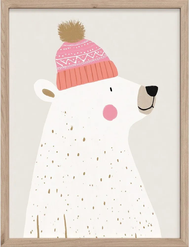 Dětský obrázek 30x40 cm White Bear – Styler