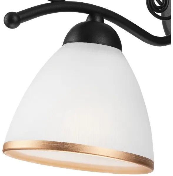 Nástěnná lampa RETRO II 1xE27/60W/230V černá matná