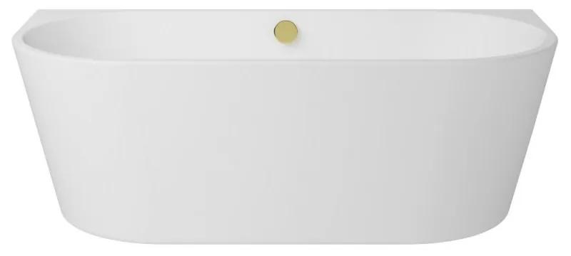 BESCO Volně stojící vana VICA NEW bílá, sifon s napouštěním přepadem Barva - Bílá, Barva sifonu - Chrom, Rozměr vany - 150 × 80 cm VANVIC150NN