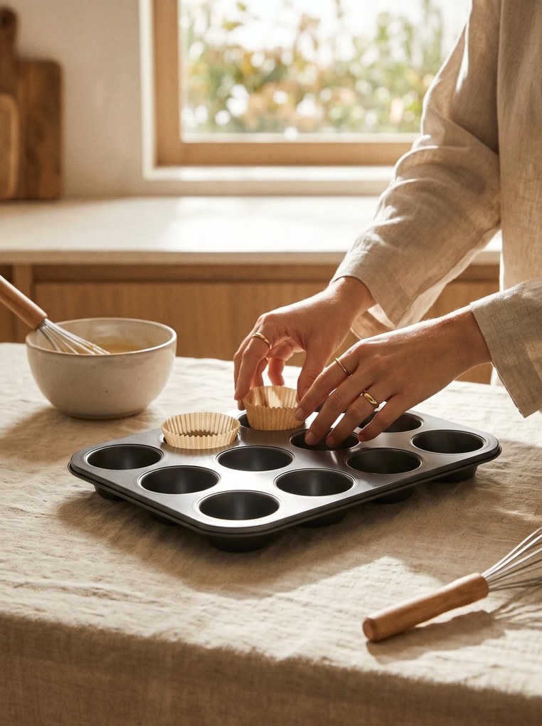 Sinsay - Forma na pečení muffinů z uhlíkové oceli - černá