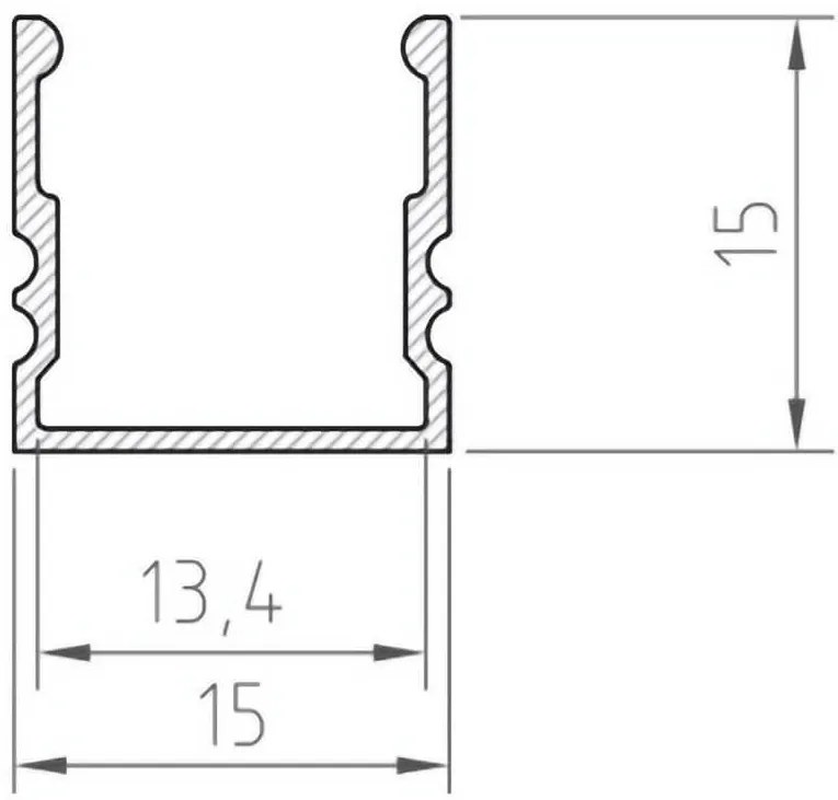 LED lampa do nástěnných panelů MINI Délka/výkon: 120cm/12W, Barva světla: Teplá 3000K