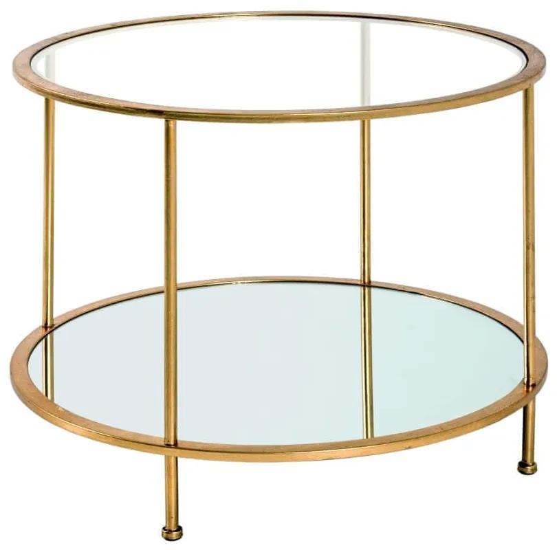 Mørtens furniture Konferenční stolek Anite, 45 cm, zlatá