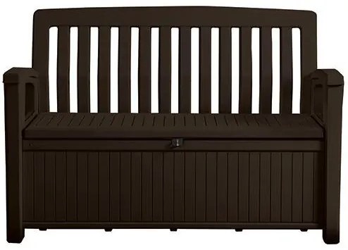 Zahradní úložná lavice Keter Patio Bench - hnědá