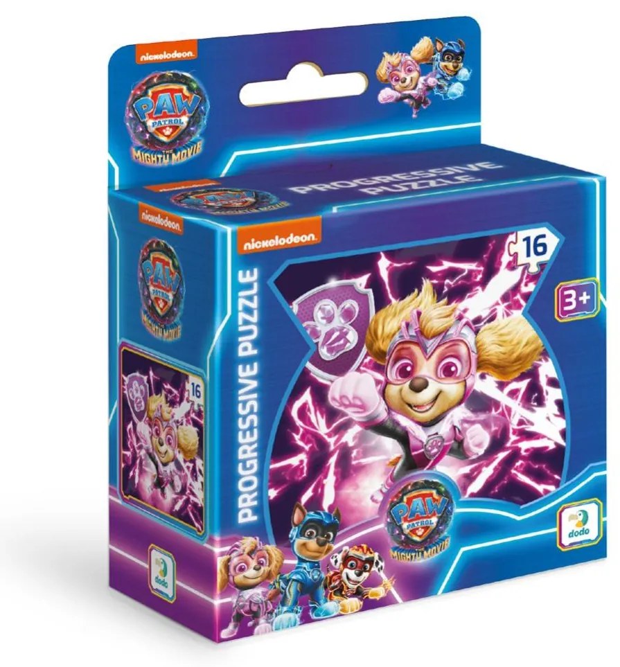 Puzzle Skye Tlapková patrola/Paw Patrol 22x22cm 16 dílků v krabičce 10x13,5x5cm