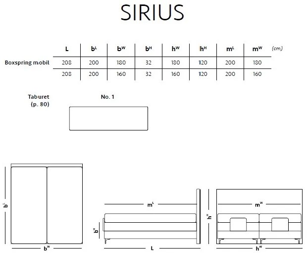 Materasso Kontinentální čalouněná postel SIRIUS boxspring ROZMĚR: 2x (100x200) cm - boxspring