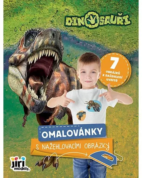 Jiri Models Omalovánky s nažehlovacími obrázky Dinosauři | BIANO