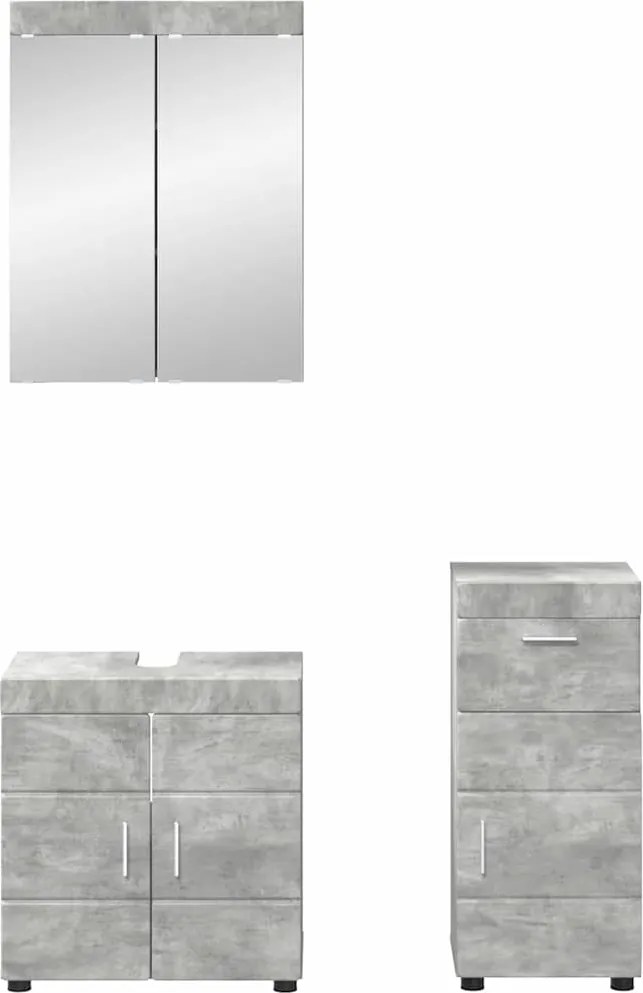 Sada koupelnového nábytku TULUM 3 ks Betonově šedá 3398027