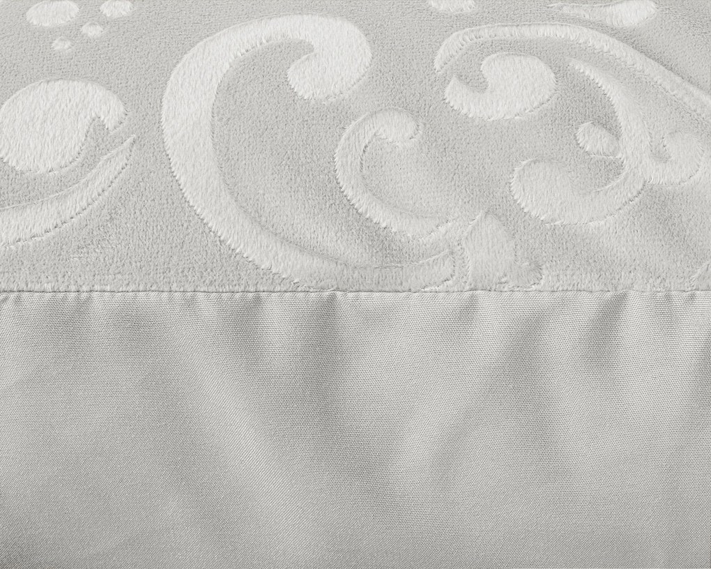 Sleeptime Povlečení Reliéfní Velvet Sultan White Velikost: 200x200/220 x 60x70cm