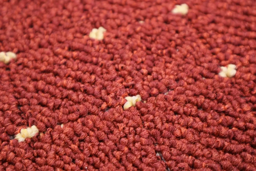 Condor Carpets, AKCE: 70x200 cm Kusový koberec Udinese terra - neúčtujeme odřezky z role - obšitý ze všech stran, šíře, oranžová, filc, chodba / předsíň