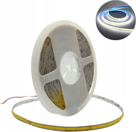 Páska Cob Pro 230V 240 LED/m IP20 Bílá Studená 10 m Led pásek