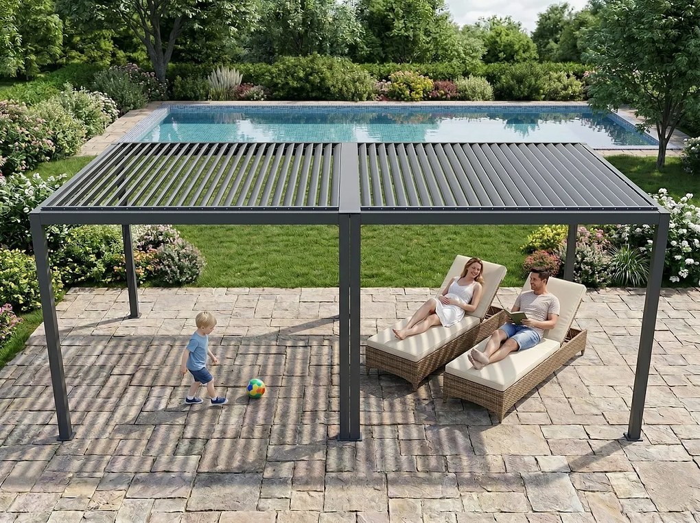 LANIT PLAST, s.r.o. hliníková bioklimatická pergola LANITPLAST PREMIUM 6x3 m LG4953