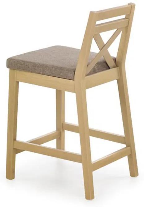 Barová židle nízká- BORYS- Dub Sonoma