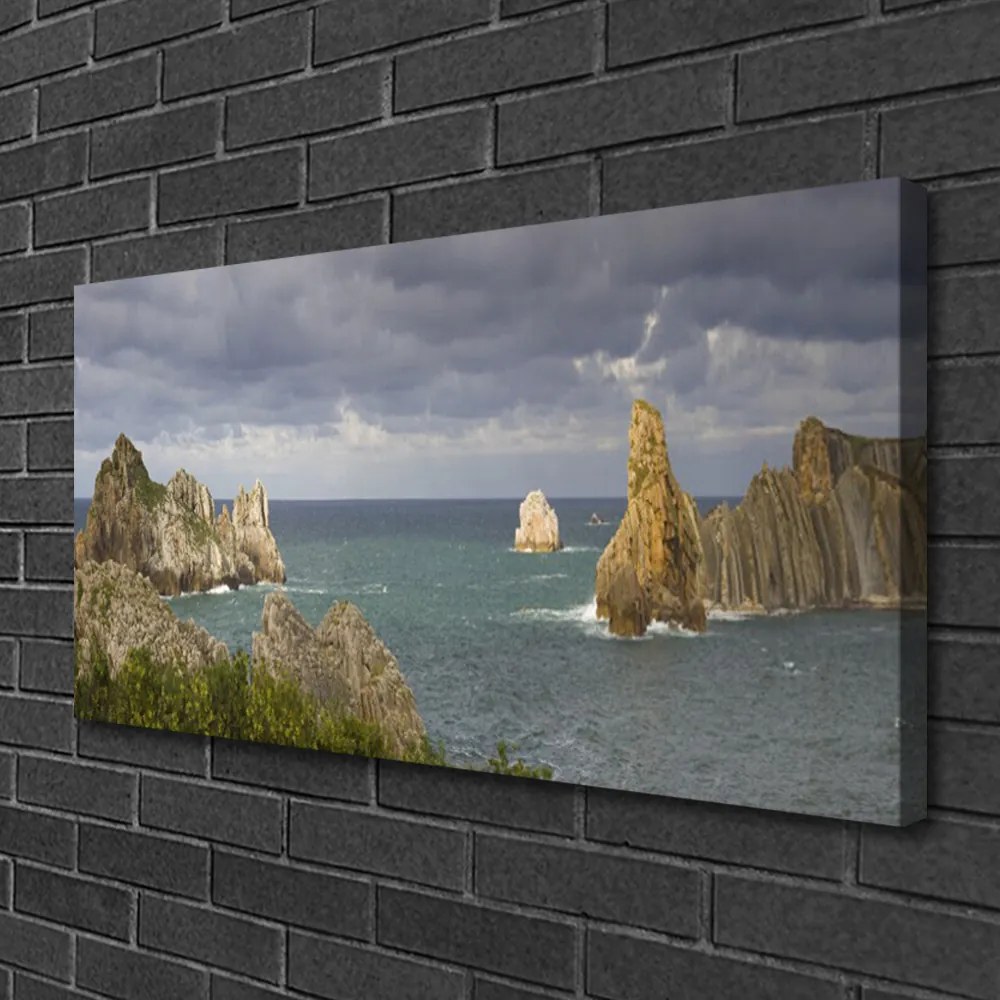 Obraz na plátně Moře Skály Krajina 140x70 cm
