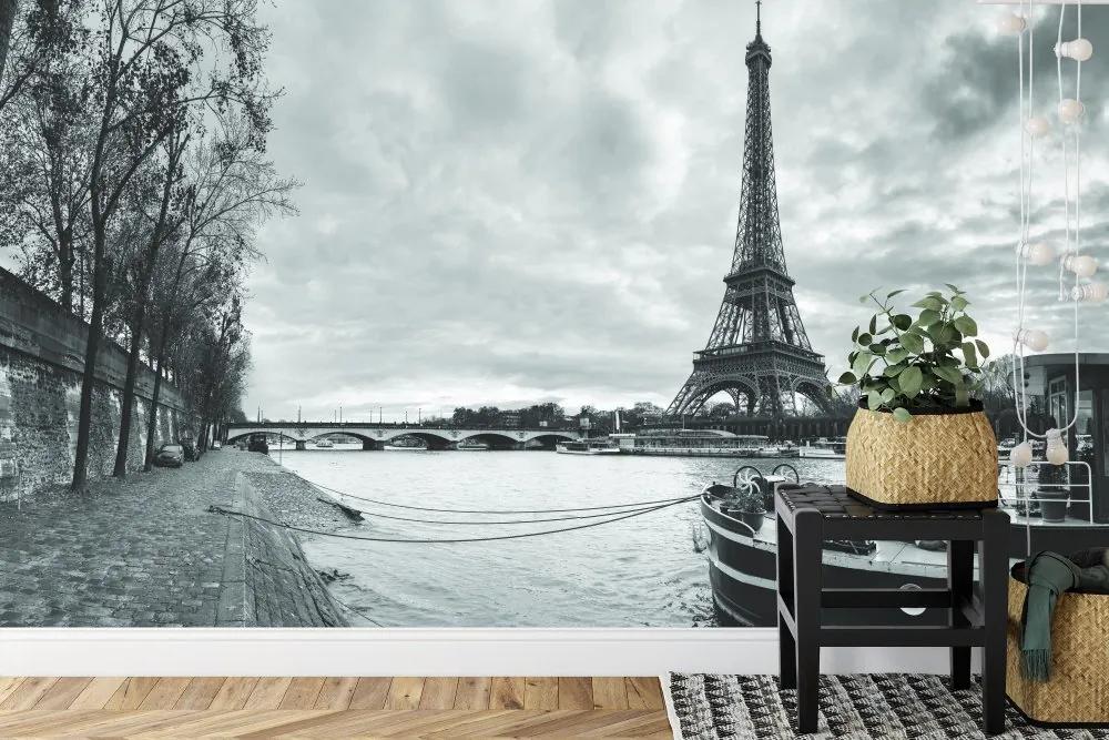 Fototapeta Černobílá Paříž Samolepící tapety 180x120