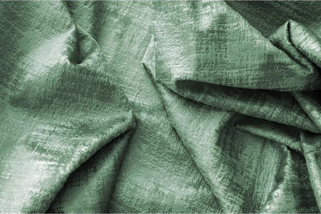Zatemňovací závěs LOOM VELVET 140x250 cm, zelený Zavěšení: Kovové kroužky
