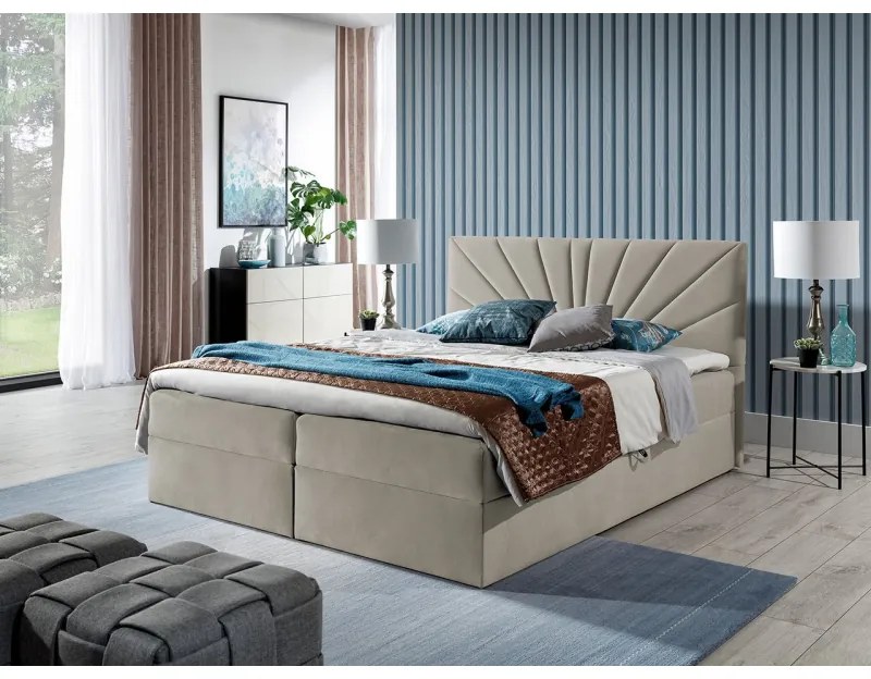 Kontinentální postel Borneo 4, Rozměr postele: 180 x 200 cm, Barva:: Kronos 34