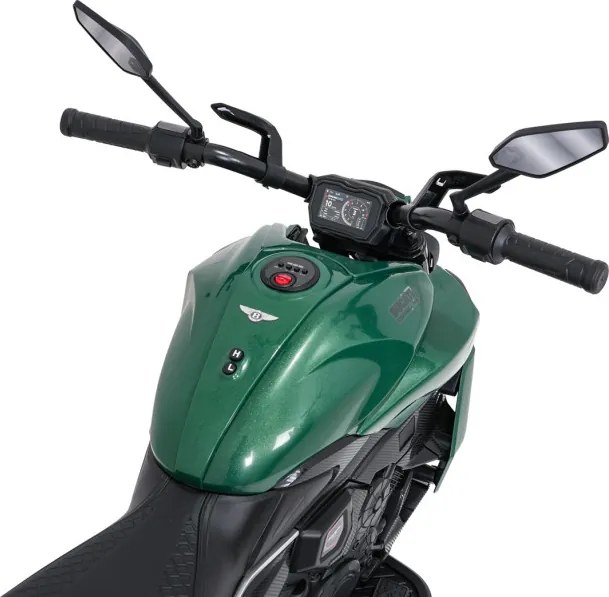 Elektrická motorka Ducati Diavel x Bentley zelená