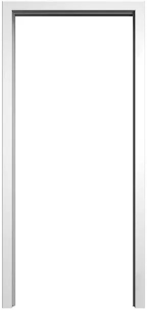 Zárubeň NORMAL pro celoskleněné dveře - CPL LAMINÁT - Bílá perla Průchozí šířka (cm): 70, Průchozí výška (cm): 197