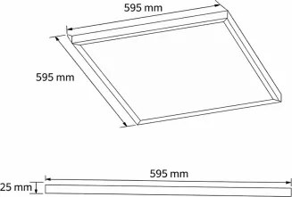 LED svítidlo Lumbio Backlit Panel 60x60 CRI95 (UGR <19)