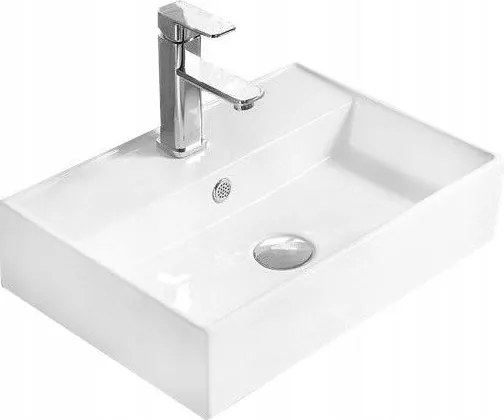 Mexen Blanca umyvadlo na desku 50 x 35 cm, bílá - 21105000