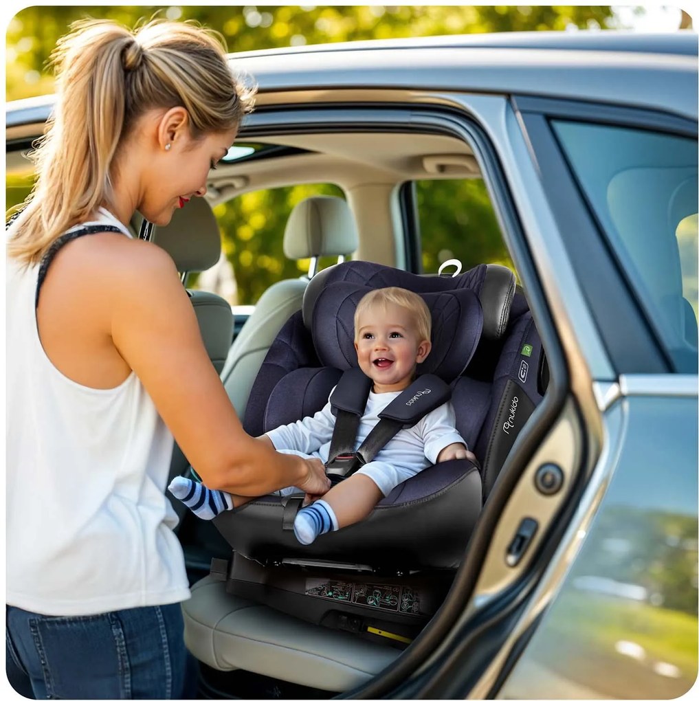 Autosedačka ISOFIX, 0-36kg, tmavě modrá | Nukido Prestige