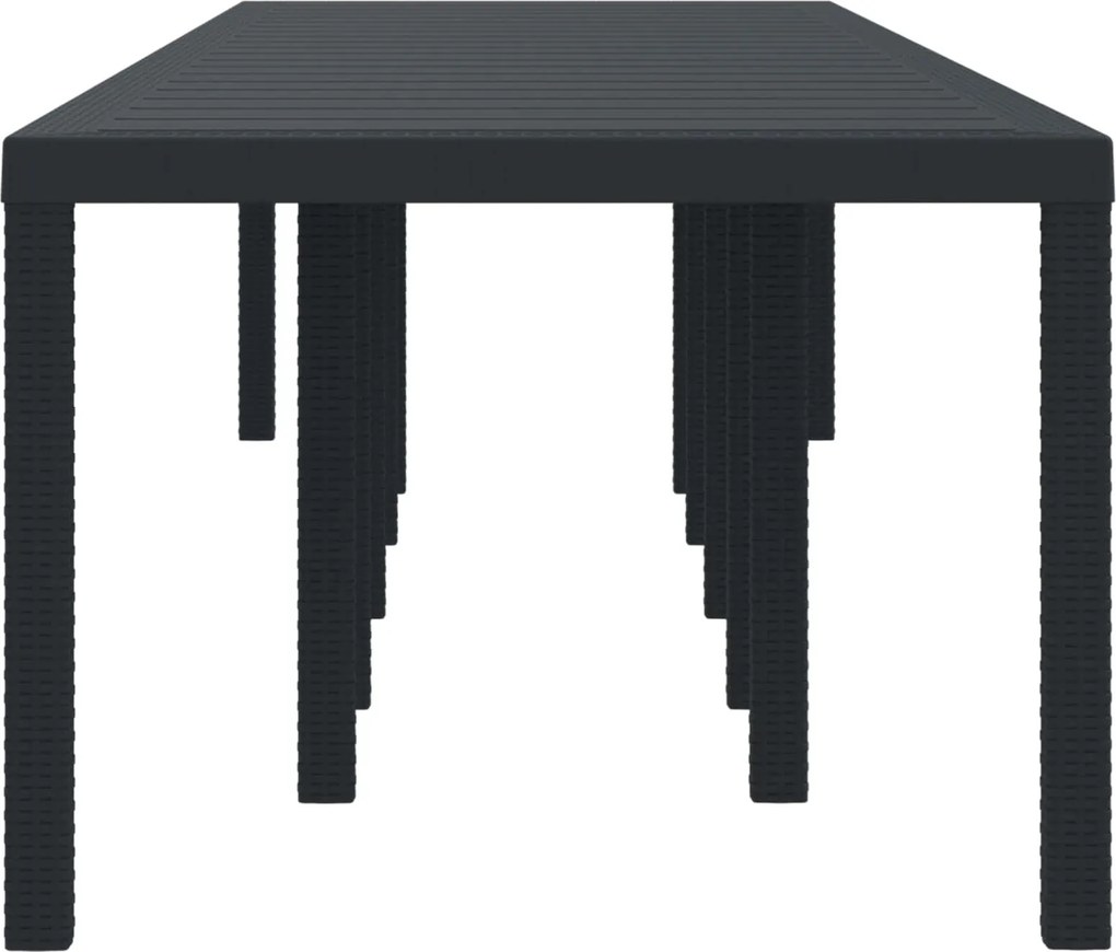 Zahradní stůl Antracit 350 x 100 x 74 cm polyratan 3378524