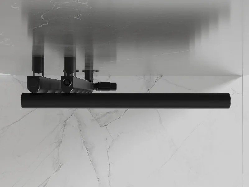 Mexen Jukon dekorativní koupelnový radiátor 988 x 500 mm, 461 W, černý - W116-0988-500-00-70