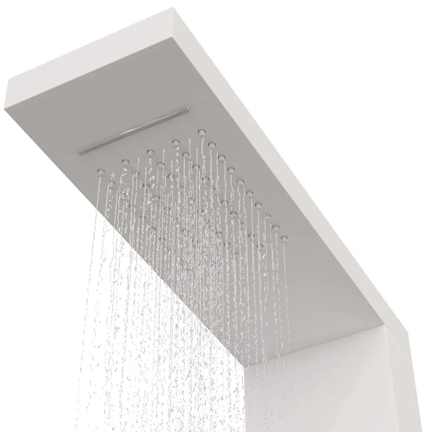 Sprchový panel set - hliník | bílý