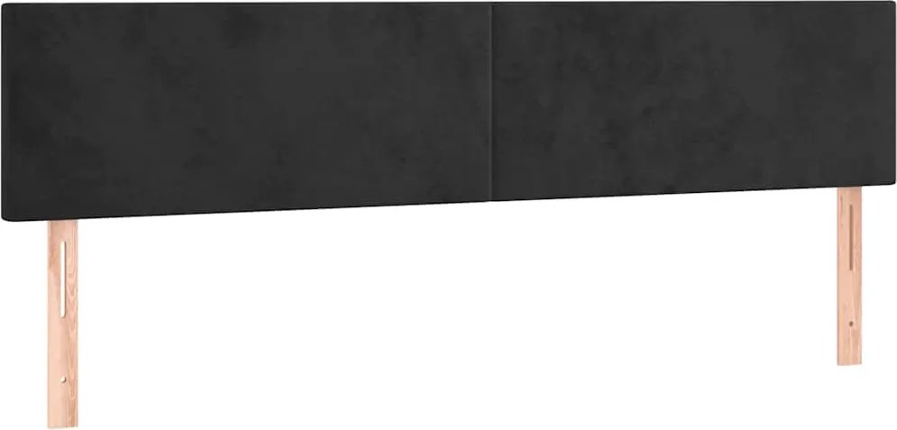 Box spring postel s matrací černá 120 x 190 cm samet 3270459